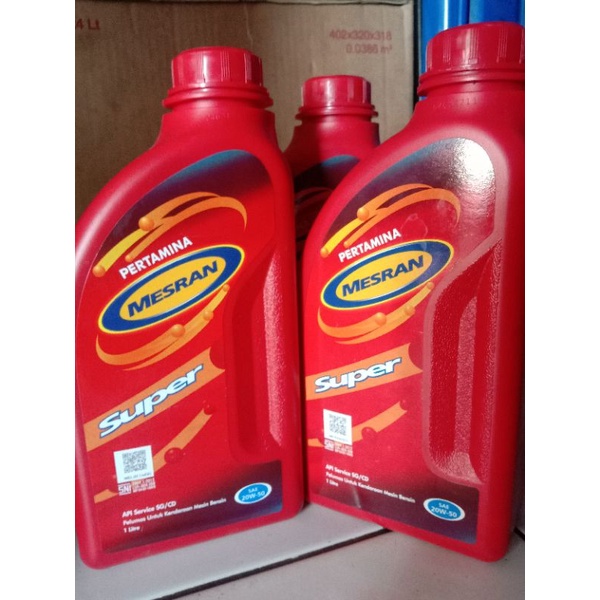 Jual OLI MESRAN SUPER SAE 20W-50 (1L) ORIGINAL | Shopee Indonesia