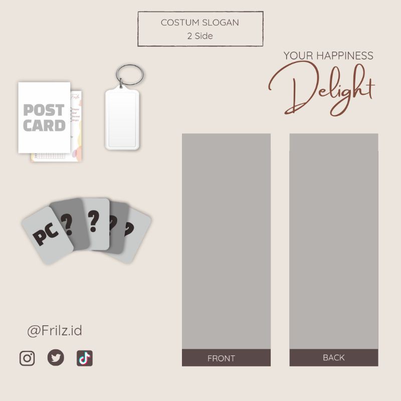 Jual CUSTOM SLOGAN/ CHEERING KIT Full Printing 2 Sisi Free Request ...