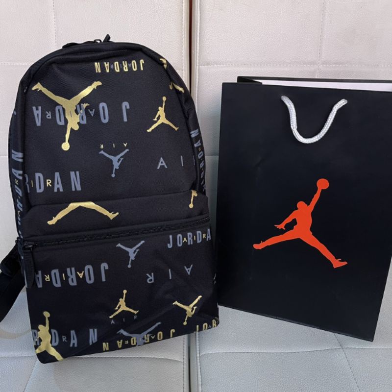 Jual Backpack Nike Jordan Logo Gold | Shopee Indonesia