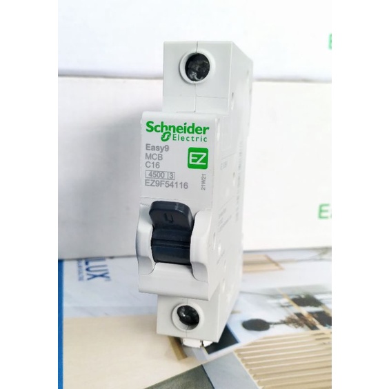 Jual MCB SCHNEIDER 16A Hitam Miniatur Circuit Breaker Original | Shopee ...