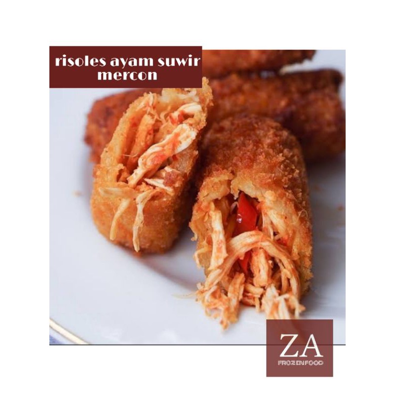 Jual risoles isi ayam suwir mercon super pedas (digoreng / frozen ...