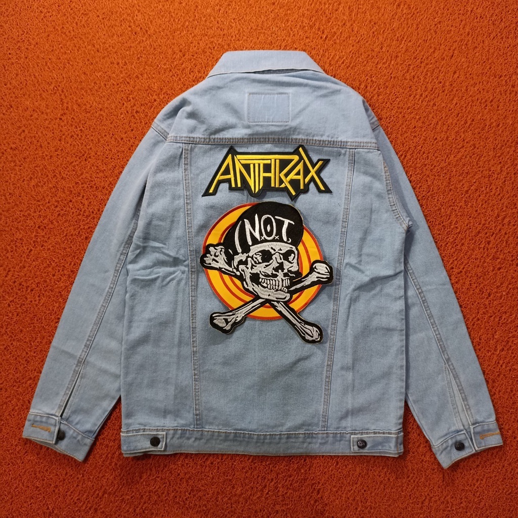 Jual Back patch backpatch bordir besar emblem punggung ACDC/ANTHRAX | Shopee Indonesia
