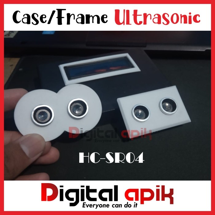 Jual Case Frame Sensor Ultrasonic HC-SR04 Ultrasonik Casing Box Panel ...