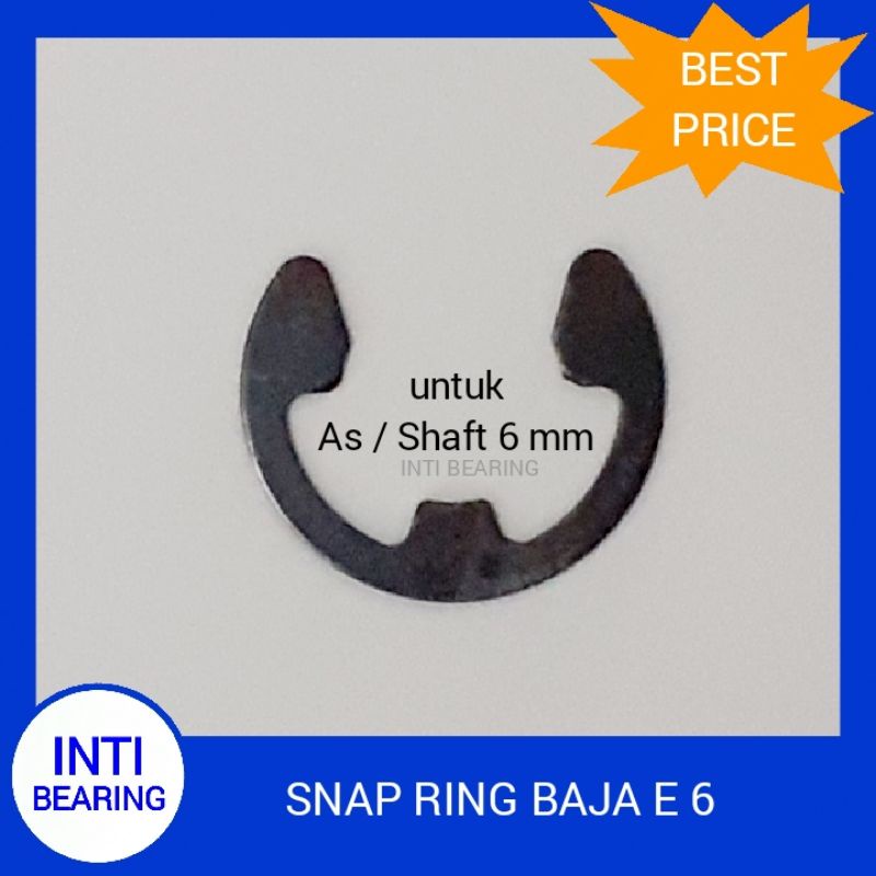 Jual SNAP RING E6 E 6 E-6 CIRCLIP KLIP PENGUNCI SNAPRING RETAINING RING E TYPE | Shopee Indonesia