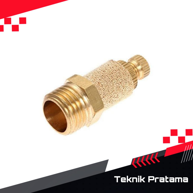 Jual FITTING QUICK EXHAUST SILENCER KUNINGAN Drat 1/4"(12mm) + Control | Shopee Indonesia