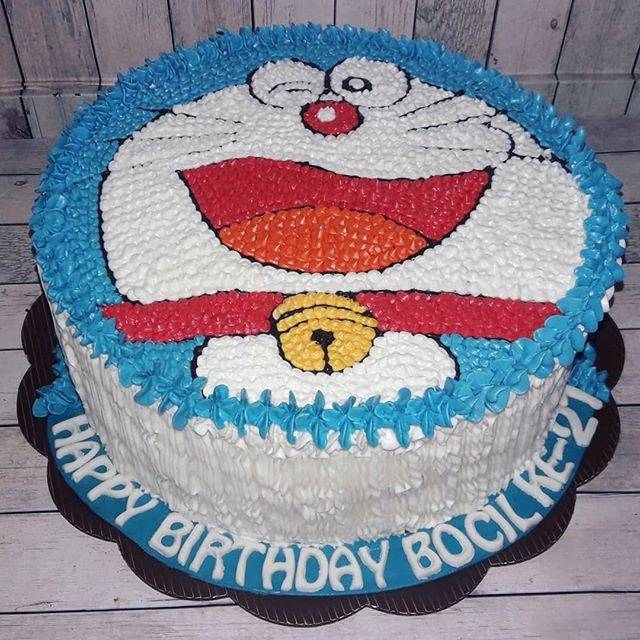 Jual Kue ulang tahun doraemon cake tart kue ultah karakter doraemon ...