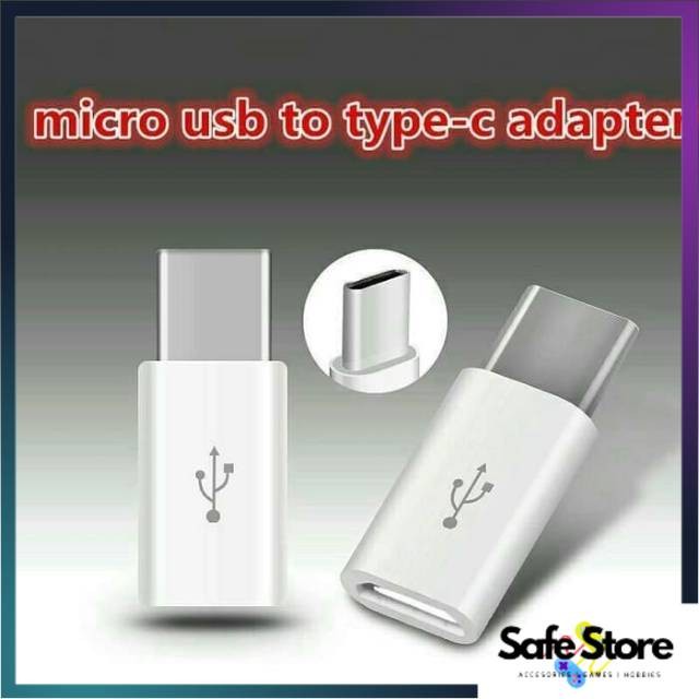 Jual Adaptor kabel data usb micro ke type C / Micro to Type C | Shopee ...