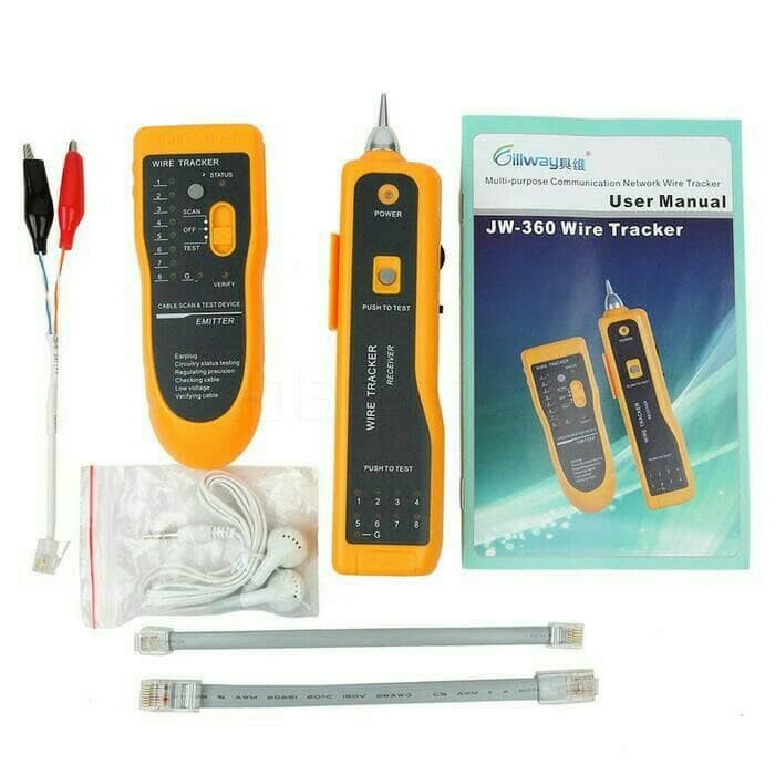 Jual LAN Tester Wire Tracker Cable Scan Track Line Finder Network JW ...