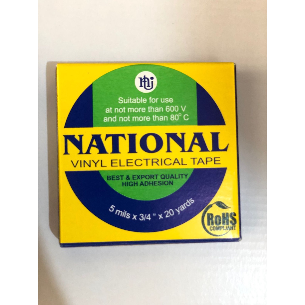 Jual Lakban Isolasi National PVC 3/4 inch x 20 yard / Solasi Kabel ...