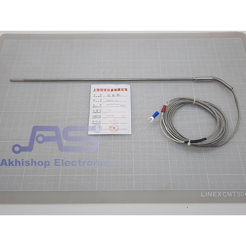 Jual WRNK-191 K Type Armored Thermocouple Probe 0-1100 Derajat C 2M Wire | Shopee Indonesia