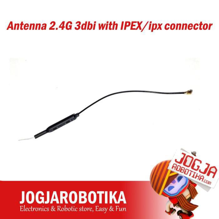 Jual Antenna 2.4G 3dbi with IPEX ipx connector Antena ESP8266 ESP32 ...