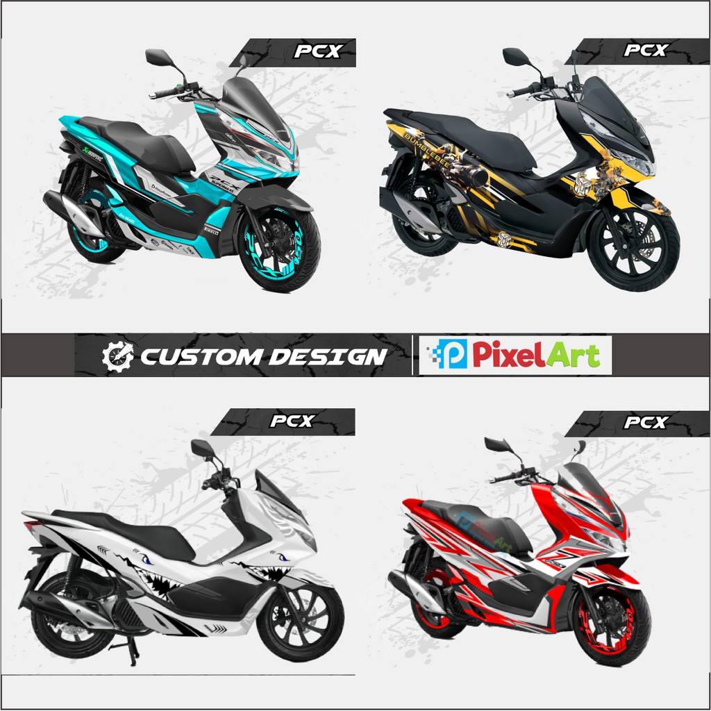 Jual STICKER DECAL HONDA PCX FULL BODY CUSTOM PREMIUM QUALITY | Shopee ...
