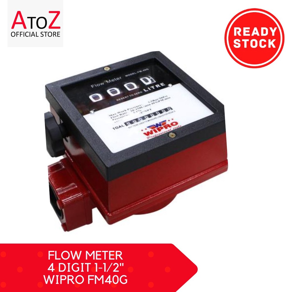 Jual FLOW METER 4 DIGIT 1-1/2" WIPRO FM40G | Shopee Indonesia