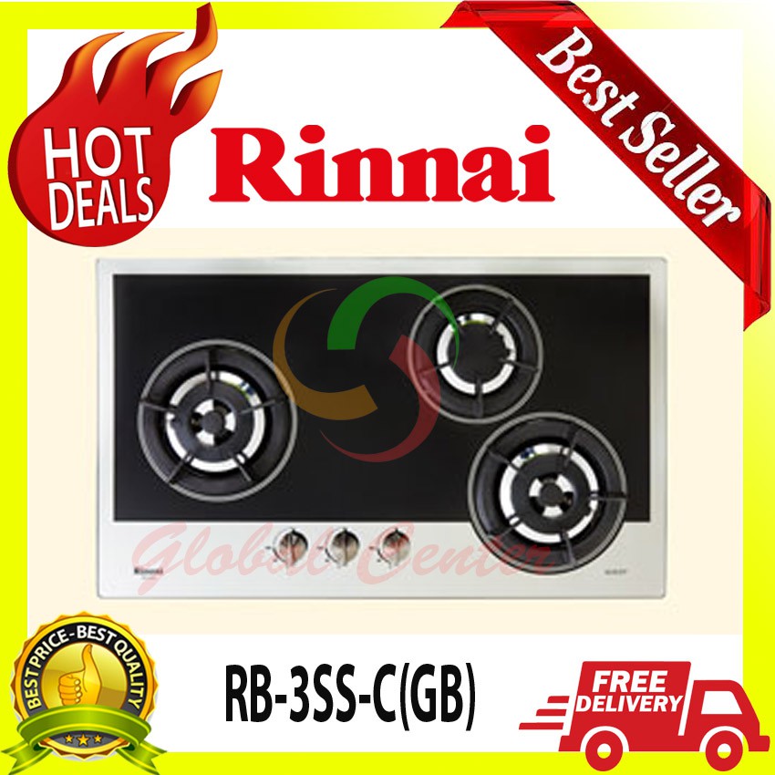 Jual Kompor Gas Tanam 3 Tungku Rinnai RB-3SS-C (GB) | Shopee Indonesia