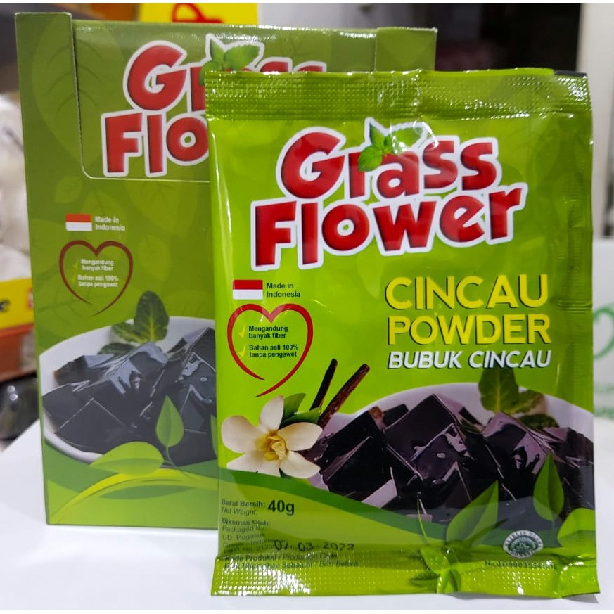 Jual Cincau Powder Grass Flower / Bubuk Cincau / Grass Jelly 40gr ...