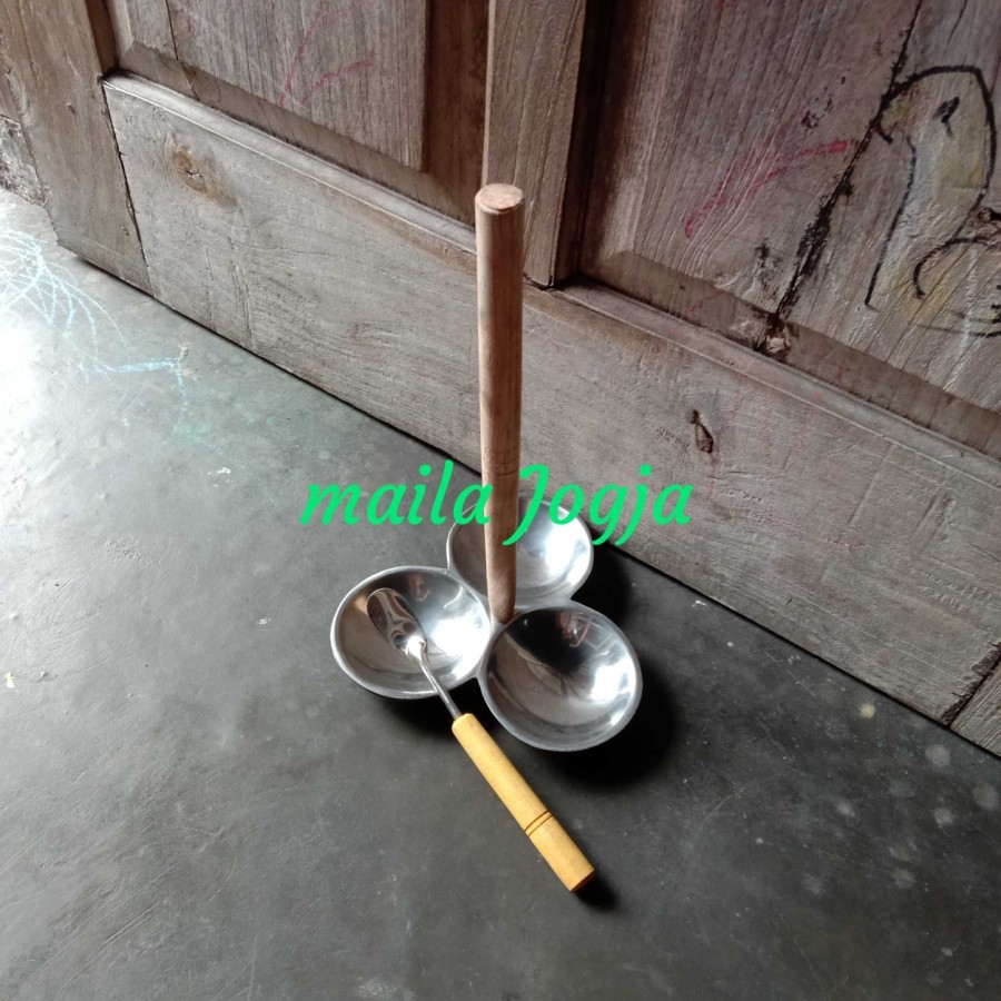 Jual cetakan ote tebal isi 3 + Sutil bakwan sayur kue weci Macau badak ...