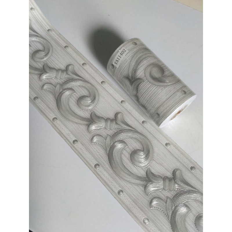 Jual Border list Premium YA11402 . Ukuran 10 cm x 5 meter. batik silver ...