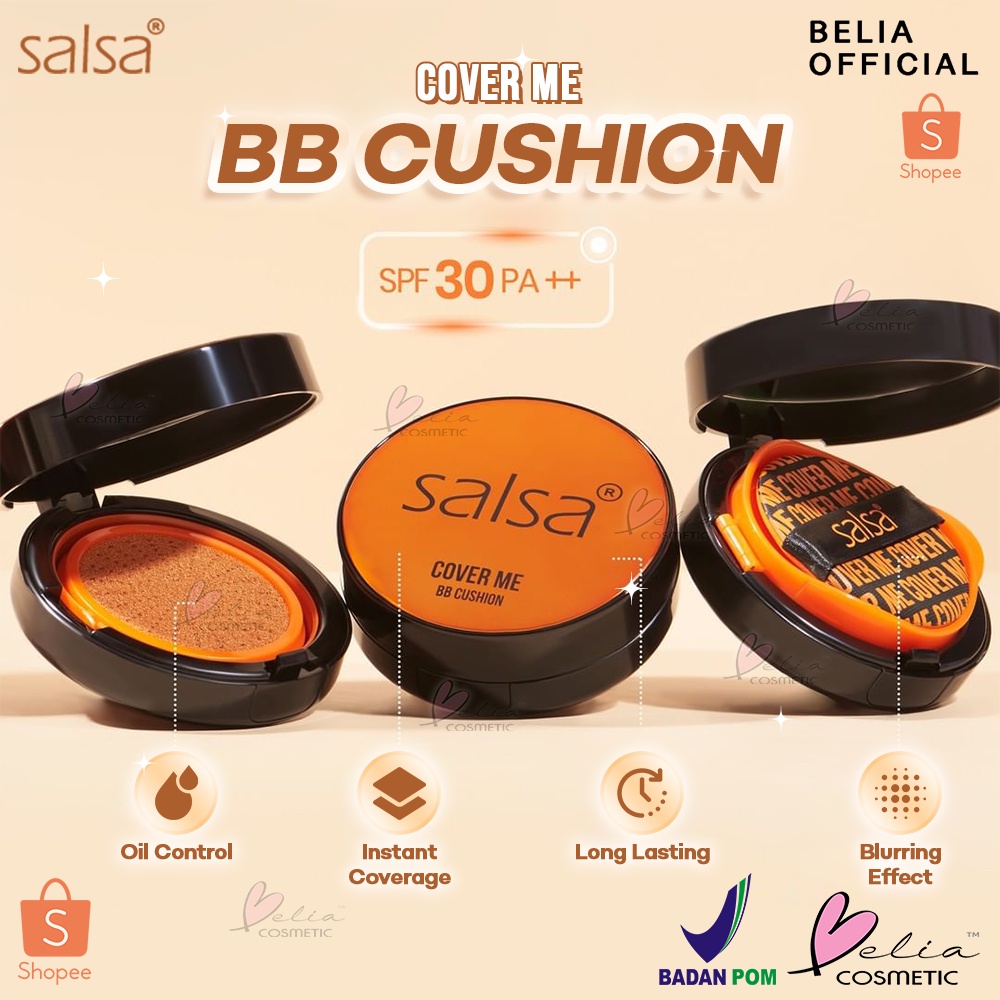 Jual BELIA SALSA Cover Me BB Cushion | SPF 30 | Foundation | Make Up ...