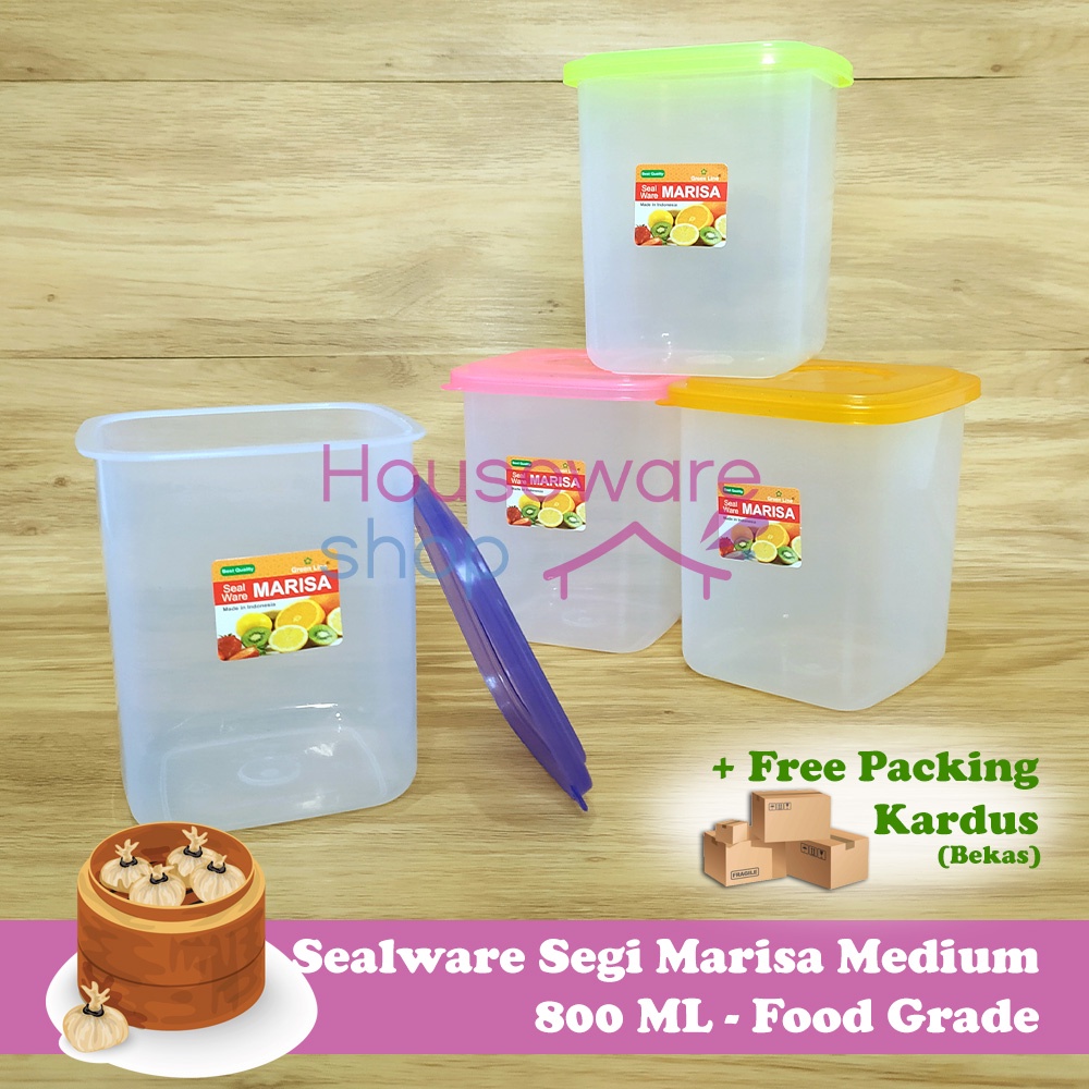 Jual Toples Kotak / Sealware Segi Marisa Serbaguna - 800 ML Food Grade | Shopee Indonesia