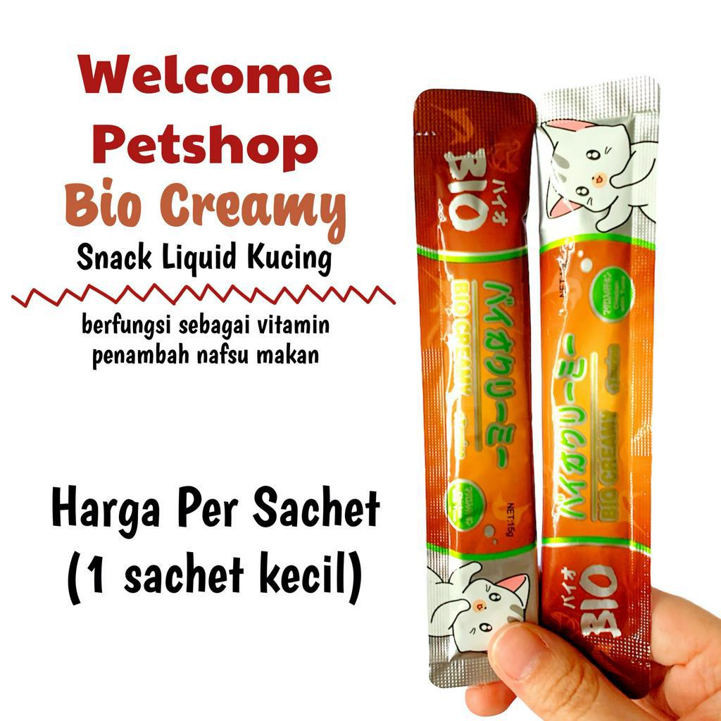 Jual Bio Creamy Snack Kucing (1 SACHET) / Snack Cair varian Chicken ...