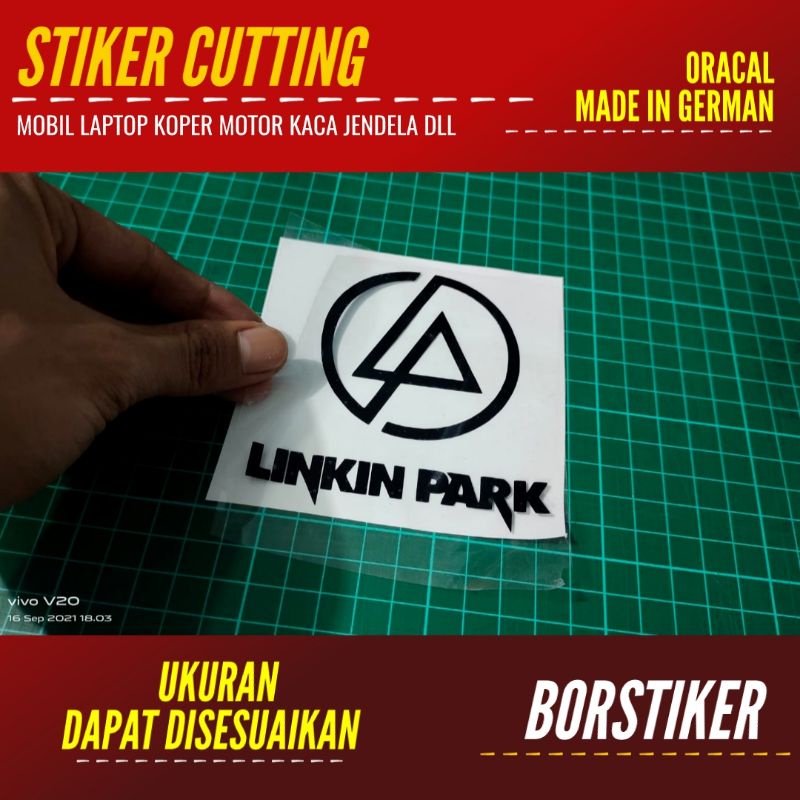 Jual STIKER LINKIN PARK | STICKER CUTTING BAHAN ORACAL CUSTOM LOGO DLL ...