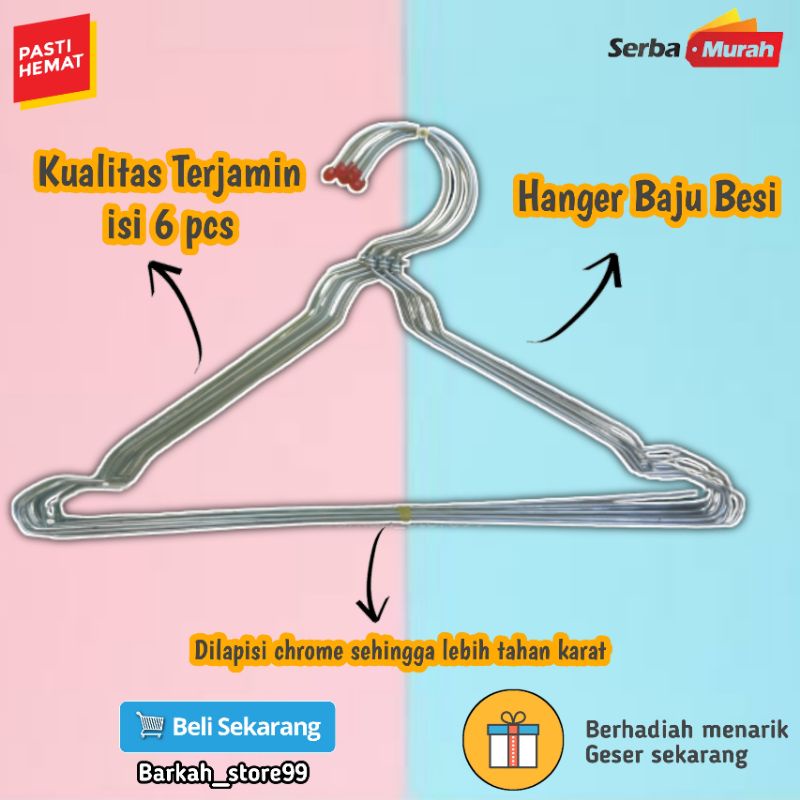 Jual Hanger Anger Henger Hangger Gantungan Tempat Baju Pakaian Jemuran ...