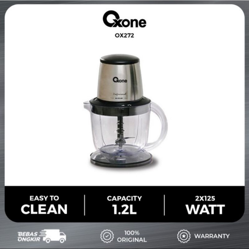 Jual Food Chopper Oxone OX 272 Jumbo 1,2 Liter Blender Penggiling Oxone 272 Blender Oxone Food ...