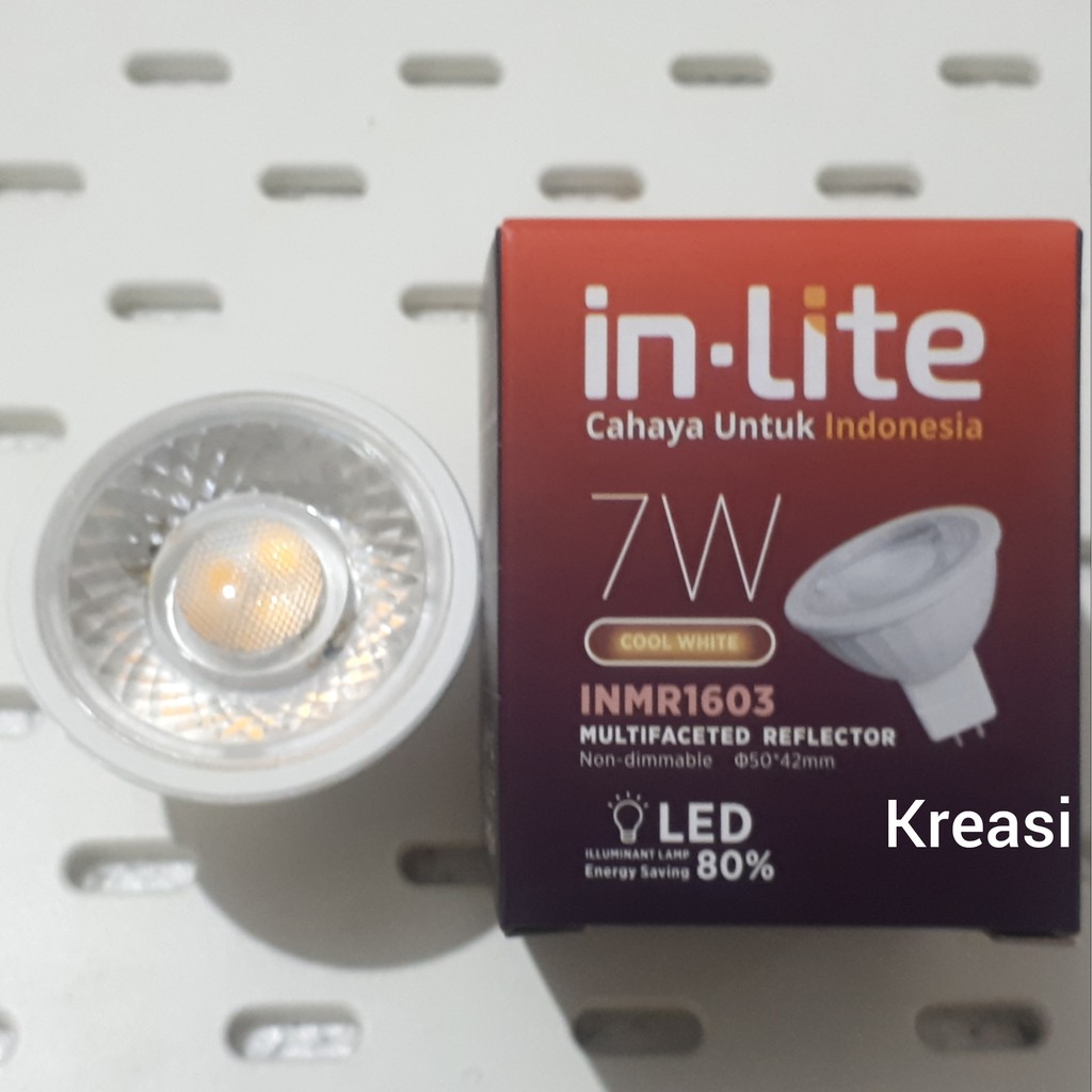 Jual INLITE SOROT LED MR16 LAMPU SPOTLIGHT IN-LITE INMR1603 7 WATT ...