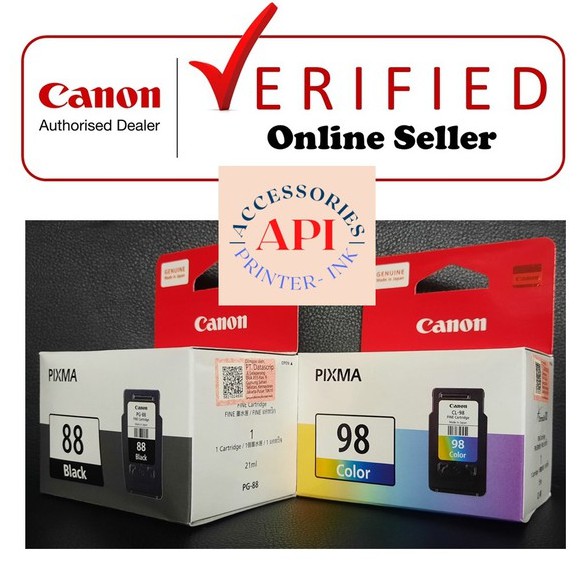 Jual Tinta Canon PG88 PG 88 Black CL98 CL 98 Colour - Tinta Canon E500 ...