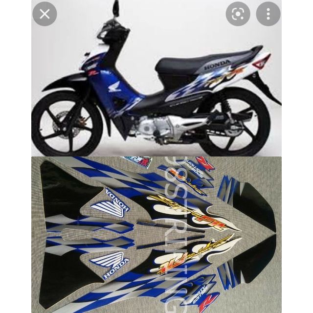 Jual STIKER STRIPING LIS STANDAR ORI NEW HONDA SUPRA FIT BIRU TAHUN ...
