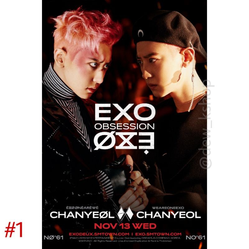 Jual POSTER EXO (CHANYEOL) - OBSESSION | Shopee Indonesia
