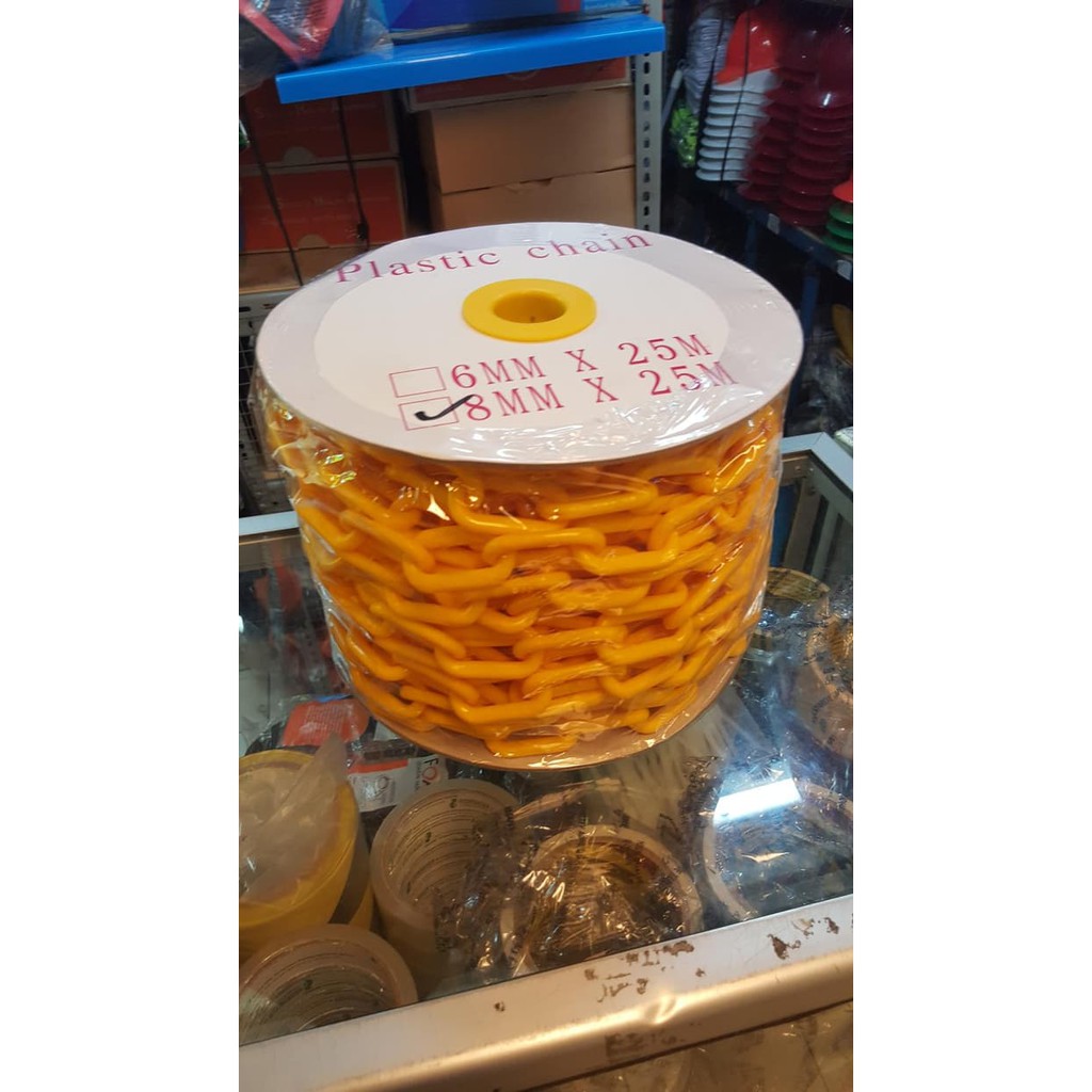 Jual Plastic Chain / Rantai Plastik ukuran 8mm X panjang 25 Meter ...