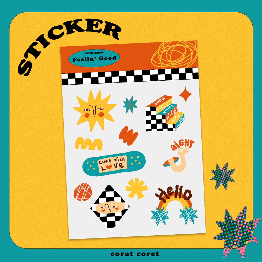 Jual STICKER AESTHETIC/STICKER KISS CUT/STICKER LUCU | Shopee Indonesia