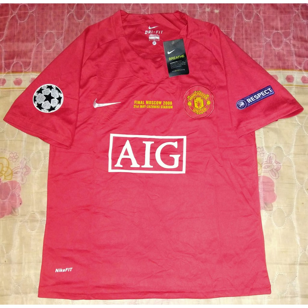 Jual Jersey MU Home 2007/2008 Final UCL | Shopee Indonesia