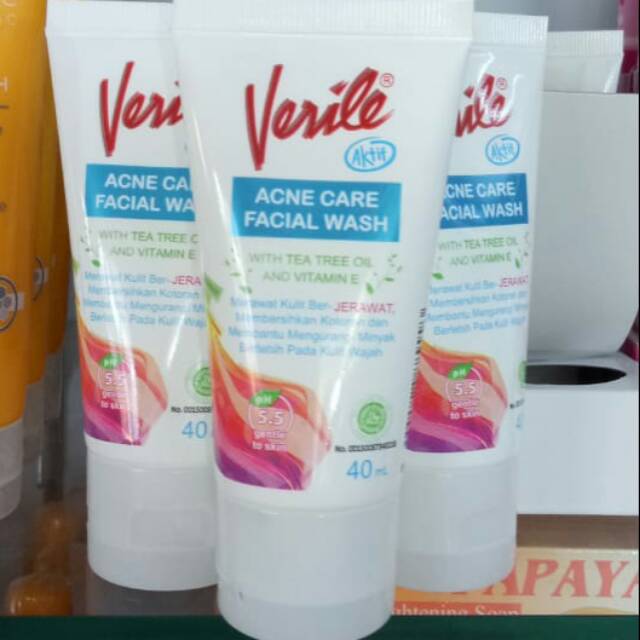 Jual Verile facial wash 40ml | Shopee Indonesia