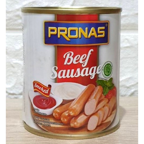 Jual Pronas Sosis Sapi Kaleng 325gr - Beef Sausage Smoked 325 gr ...