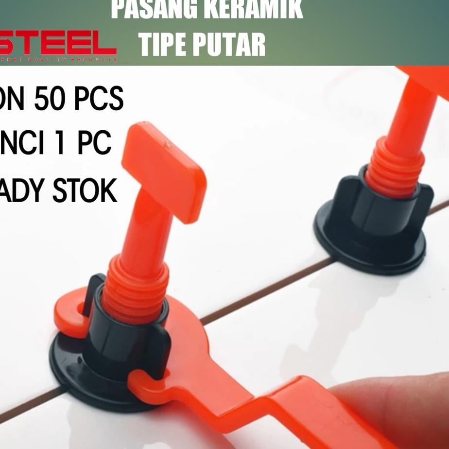 Jual Model baru - ASTEEL Alat perata pasang keramik tipe putar pin bisa ...