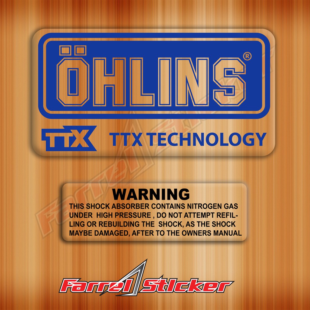 Jual Sticker Shock Stiker Ohlins Ttx | Shopee Indonesia