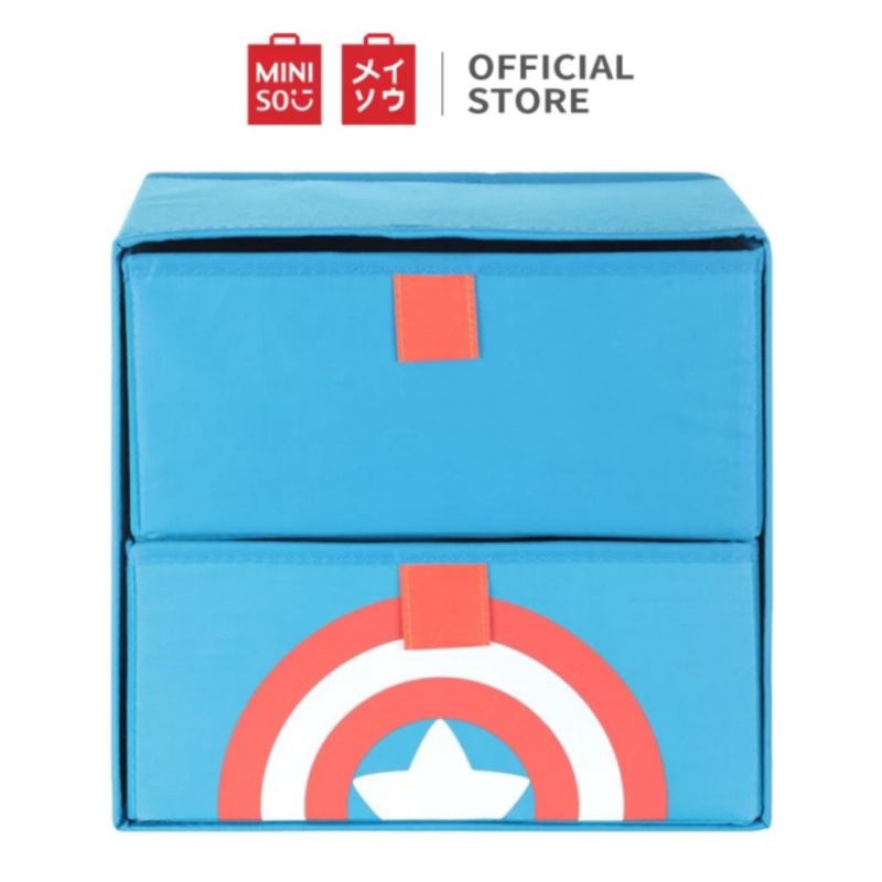 Jual MINISO Marvel Rak Box Kain Serbaguna 2 Susun Tingkat 30x20x28cm ...