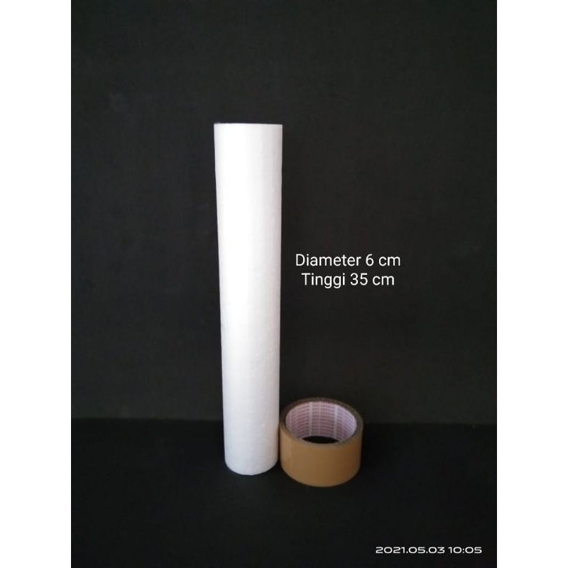 Jual Diameter 6cm Tinggi 35cm Round Pillar Styrofoam Gabus Pilar Bulat ...
