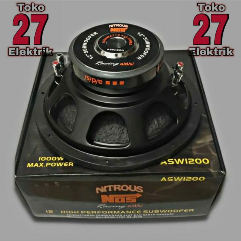 Jual Speaker SUBWOOFER 12 inch ADS ASW1200 NITROUS NOS | Shopee Indonesia