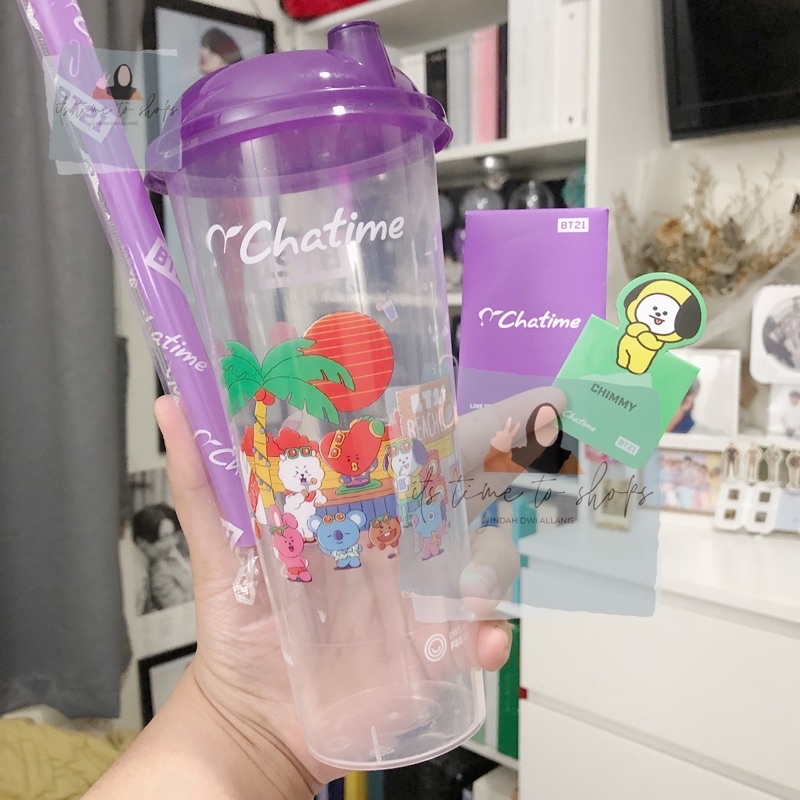 Jual (READY STOCK) BT21 x chatime BTS CHATIME | Shopee Indonesia
