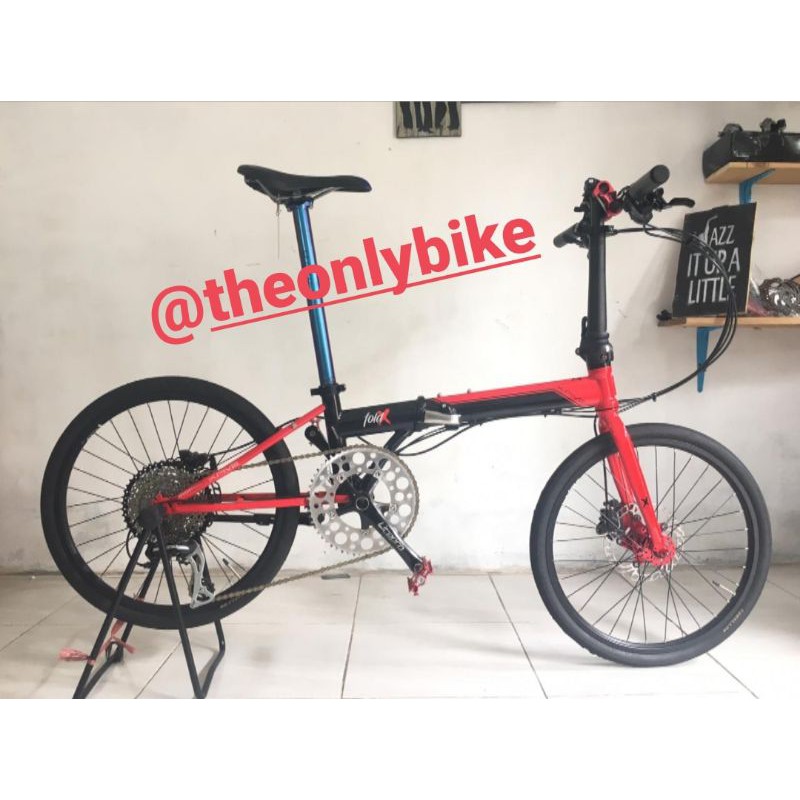 Jual FULLBIKE SEPEDA LIPAT FOLD X FIVE RAKITAN 20+ 1 3/8, 9 SPEED ...