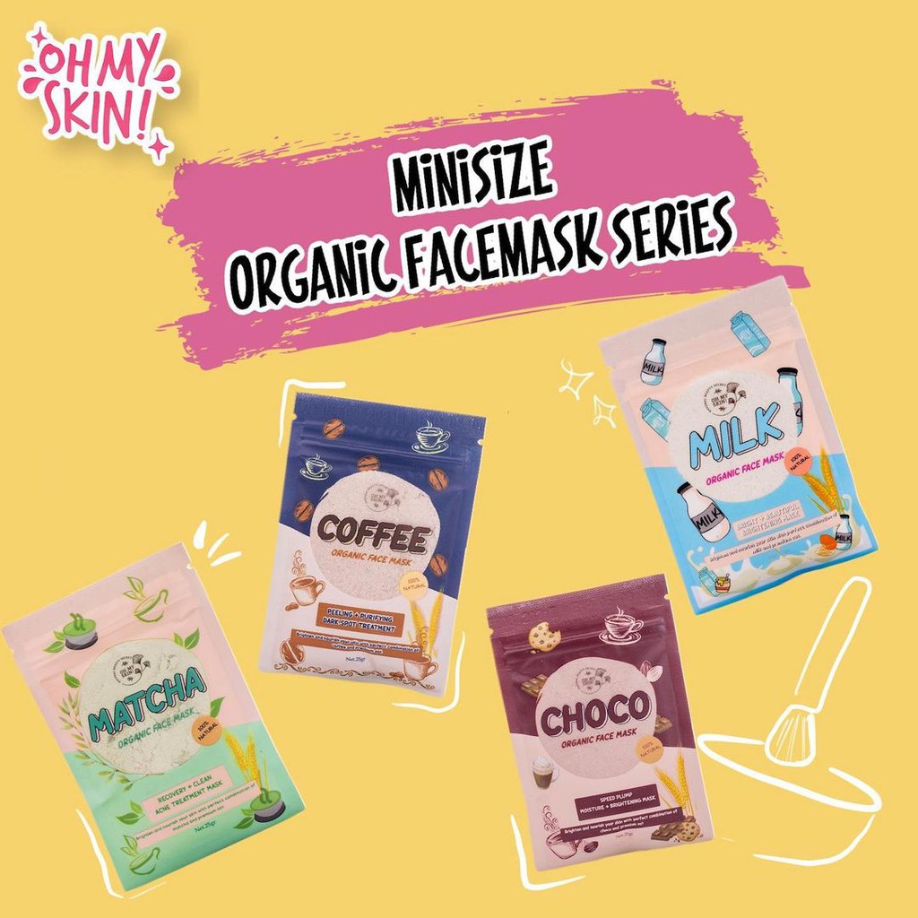 Jual (RESELLER RESMI PADANG) Masker Organik OH MY SKIN 25gr *Open PRE ORDER | Shopee Indonesia