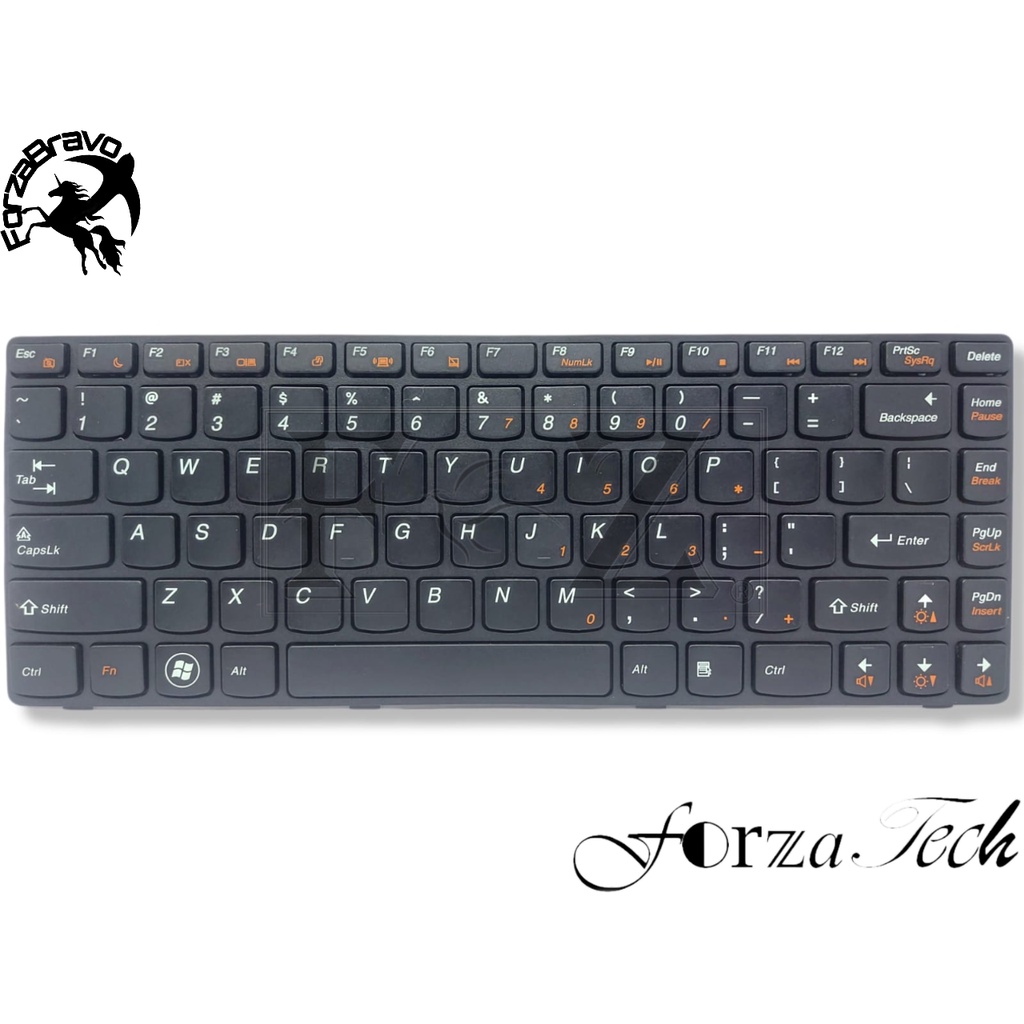 Jual Keyboard LENOVO G490 G405 G400 Laptop keyboard Lenovo Frame Black ...