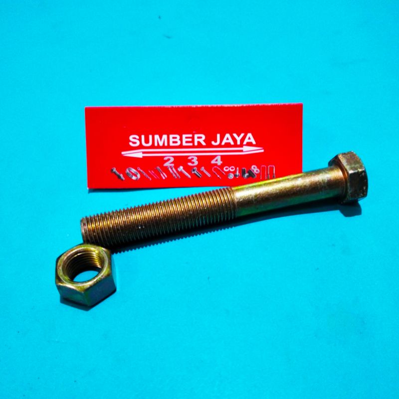 Jual BAUT MUR 12 X 90 KUNING BMK PER 10 PCS | Shopee Indonesia