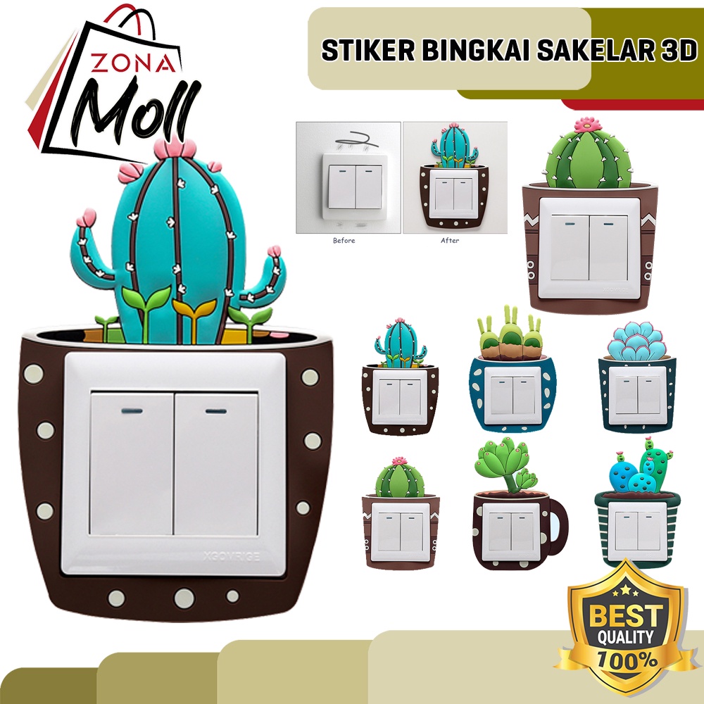 Jual FRAME SAKLAR STIKER SWITCH LAMPU GAMBAR MOTIF 3D GLOW IN THE DARK ...