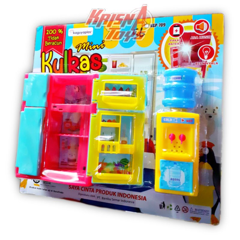 Jual MAINAN ANAK MINI KULKAS DAN DISPENSER/KITCHEN SET/DAPUR SET ...
