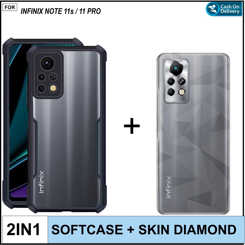 Jual Casing Infinix Note 11 Pro / Note 11s Paket 2in1 Hard Case ...
