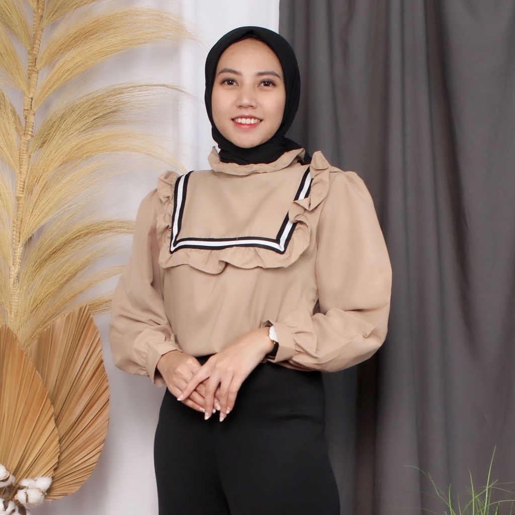 Jual (DISKON TERMURAH) Boni Top / Blouse Wanita / Atasan Korean Style ...